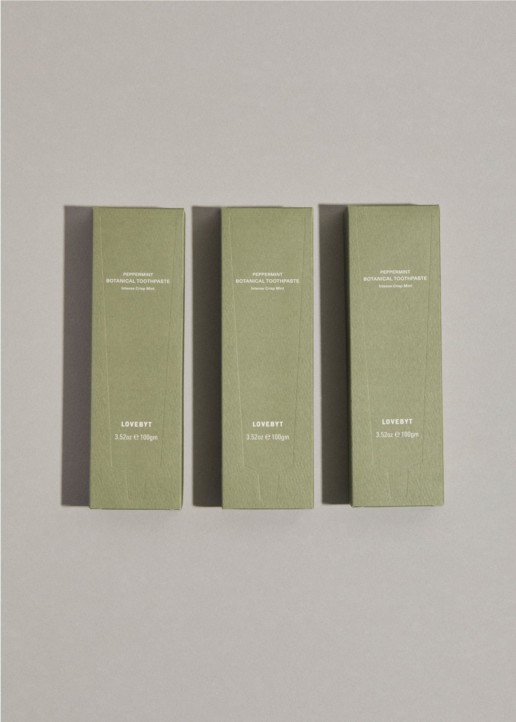 Botanical Toothpaste | Intense Crisp Mint – LOVEBYT